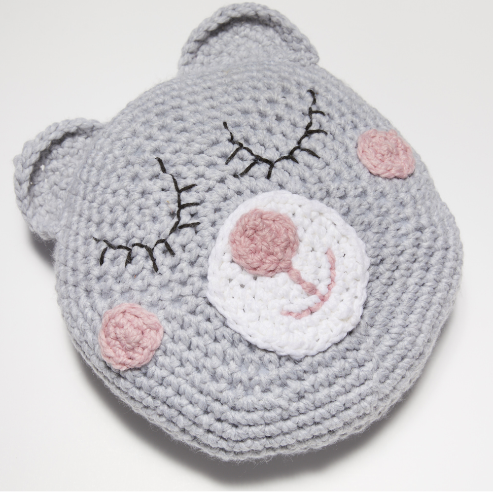 Sleepy Teddy Pillow Crochet Pattern – I Love Stitches